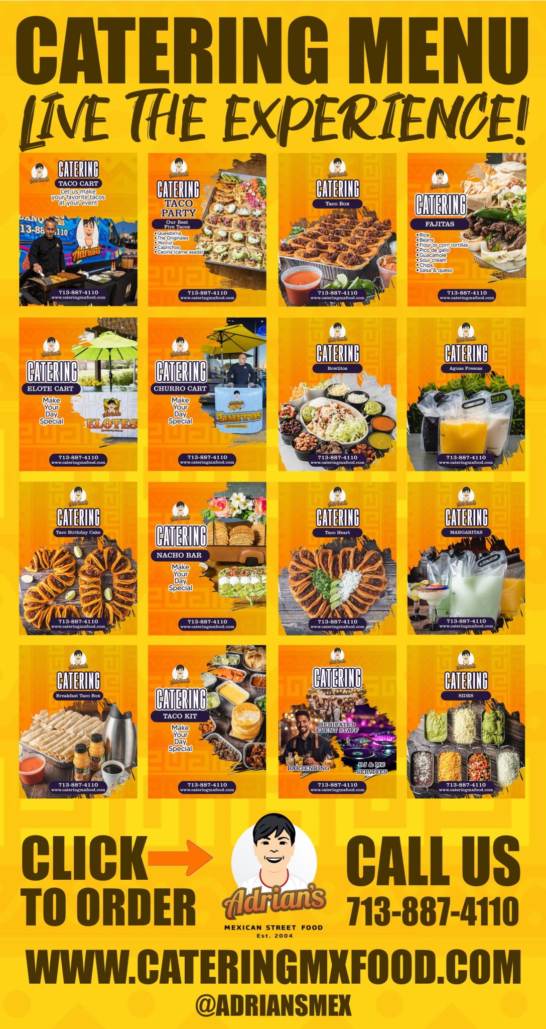 ADRIAN'S ELOTE CART/ ELOTES LOCOS - Tacos Catering